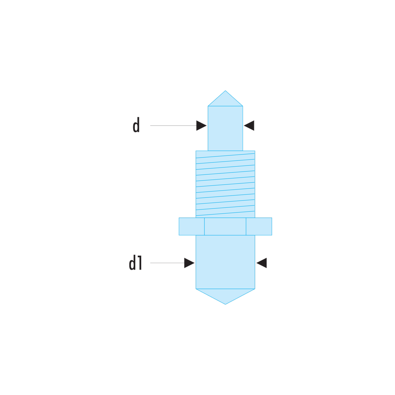 117.E3 | Jeu de 2 ergots de rechange 3mm pour clé 117.B | Outillage Facom clés à ergots