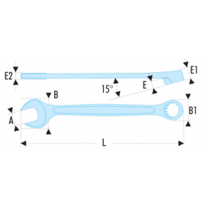 440.32 | Clé plate mixte Facom 32mm | Outillage Facom