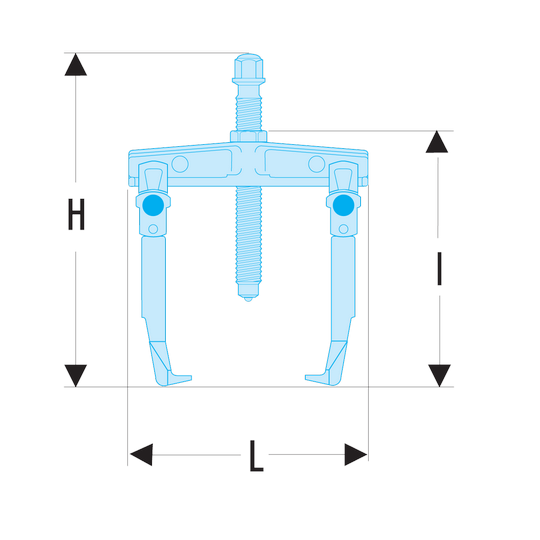 U.306A140 | Extracteur, arrache roulement prise extérieure 130 x 225 x 262mm | Outillage Facom ...