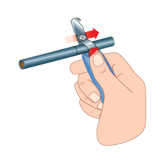 985952 | Outils à dégainer et denuder les fil et cabe electrique diamètre maxi 28mm | Outillage ...