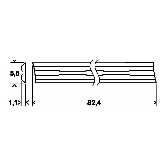 2607000096 | Fer de rabot réversible droit Bosch