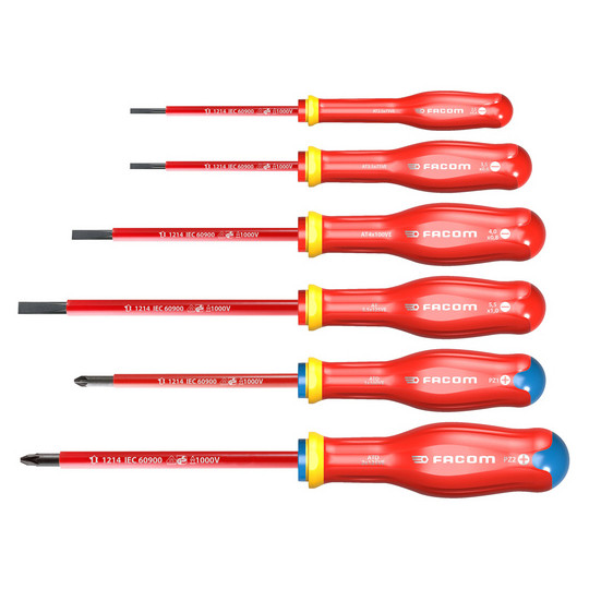 ATDVE.J6PB | Jeu de 6 tournevis Protwist isolés 1000V Facom