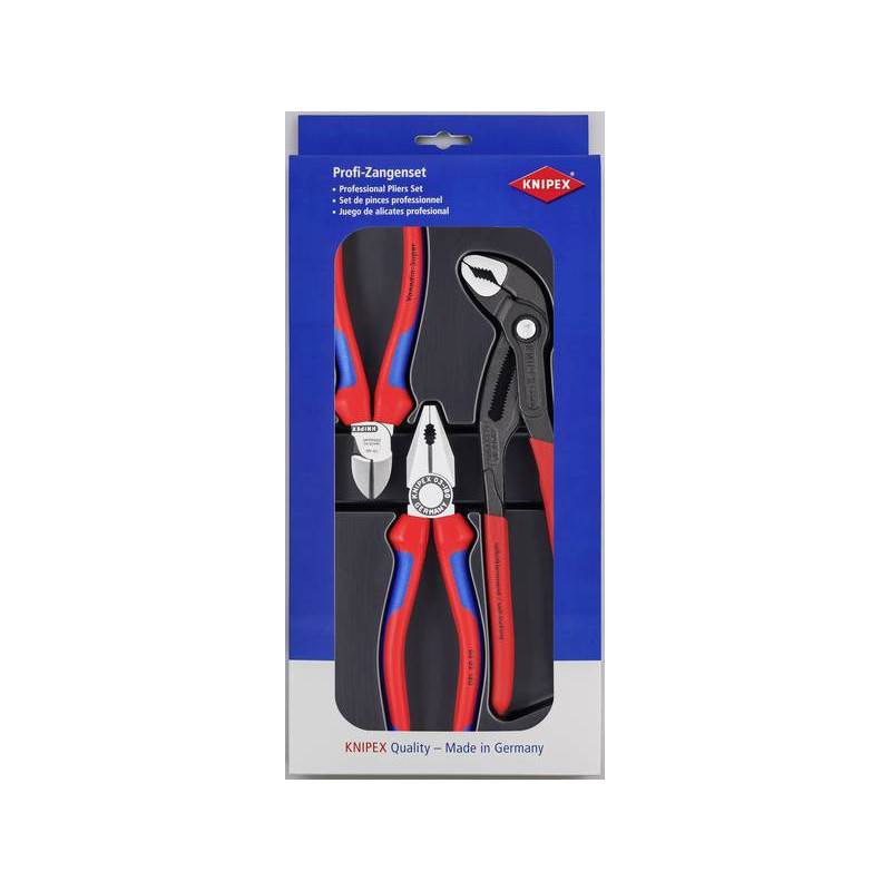 Jeu de 3 pinces professionnelles Knipex | 00 20 09 V01