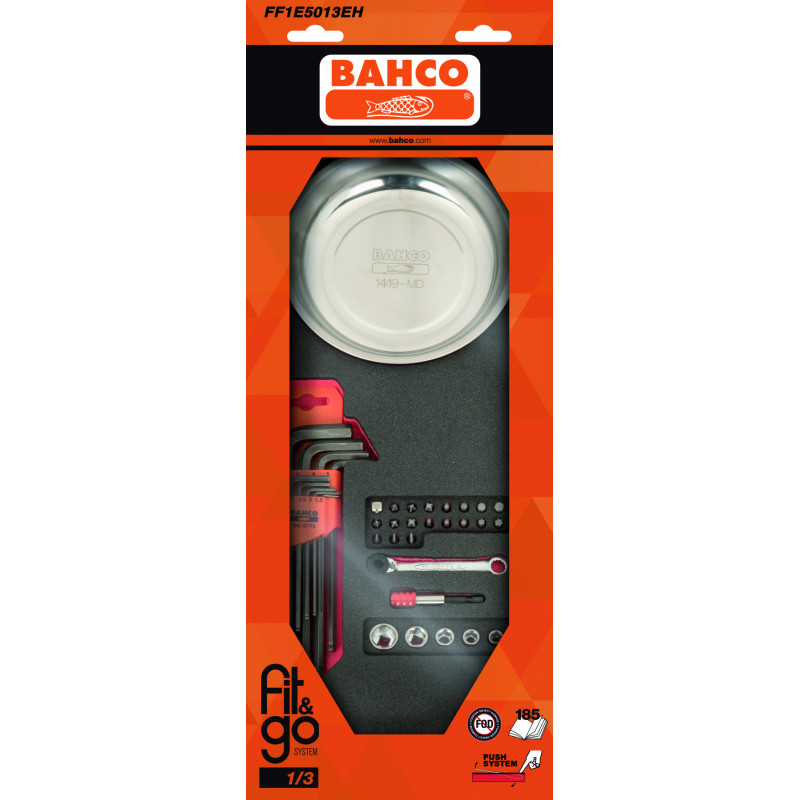 Module mousse Fit&Go 1/3, clés mâles, jeu d'embouts & coupelle ...