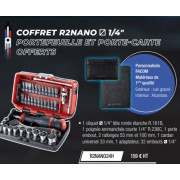 Coffret de douilles Nano 1/4" - Avec Cliquet Tête Ronde Édition Limitée ...