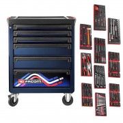 Servante ROLL + Composition Outillage Argent - Édition Limitée Racing - FACOM | ROLL.6M3A24HS