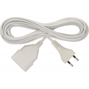 Rallonge électrique 5m H03VVH2-F 2x0,75 blanc - Brennenstuhl | 1161671